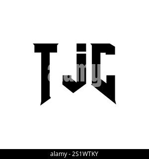 TJC letter logo design for technology company. TJC logo design black ...