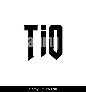 TIO letter logo design for technology company. TIO logo design black ...