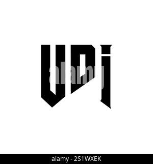 UDI letter logo design for technology company. UDI logo design black ...