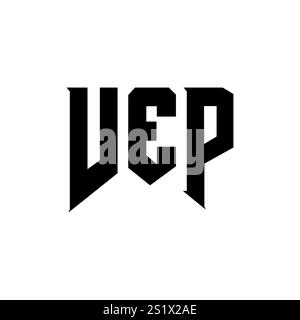 VEP letter logo design for technology company. VEP logo design black ...