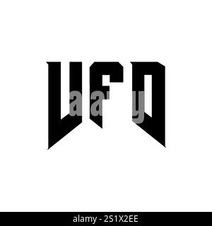 VFD letter logo design for technology company. VFD logo design black ...