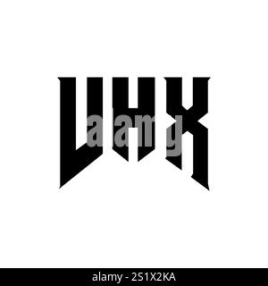 VHX letter logo design for technology company. VHX logo design black ...