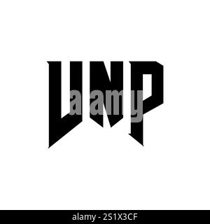 VNP letter logo design for technology company. VNP logo design black ...