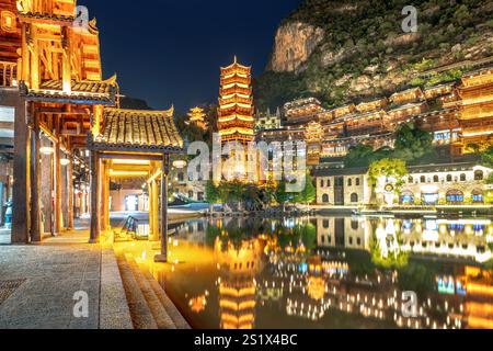 "Fenglin Buyi" is a small town inhabited by the Buyi people, located in ...