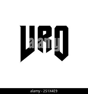 VRO letter logo design for technology company. VRO logo design black ...