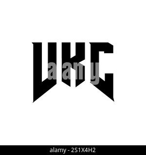 VKC letter logo design for technology company. VKC logo design black ...