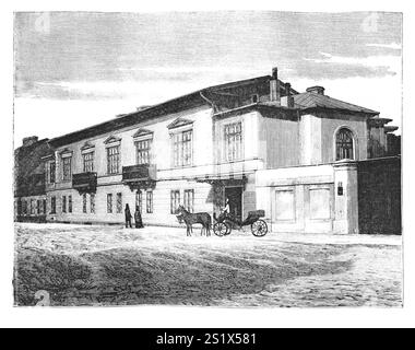 POLAND - CIRCA 1880: Illustration taken from a book "ANNIVERSARY BOOK ...