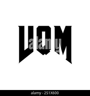 VQM letter logo design for technology company. VQM logo design black ...