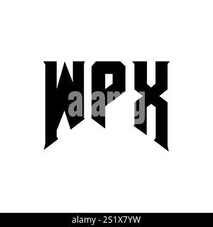 WPX letter logo design for technology company. WPX logo design black ...