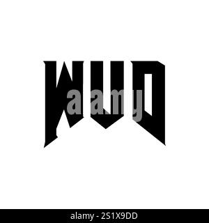 WUD letter logo design for technology company. WUD logo design black ...