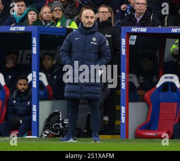 Chelsea FC manager Enzo Maresca at full time during the Premier League ...