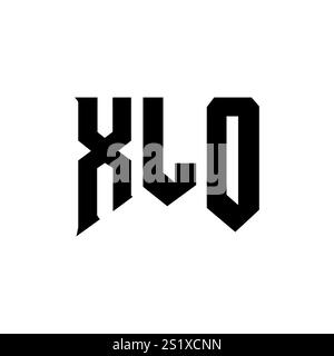 XLO letter logo design for technology company. XLO logo design black ...