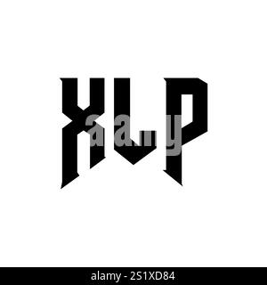 XLP letter logo design for technology company. XLP logo design black ...
