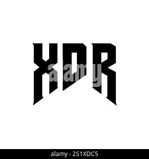 XDR letter logo design for technology company. XDR logo design black ...