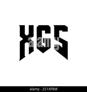 XGS letter logo design for technology company. XGS logo design black ...