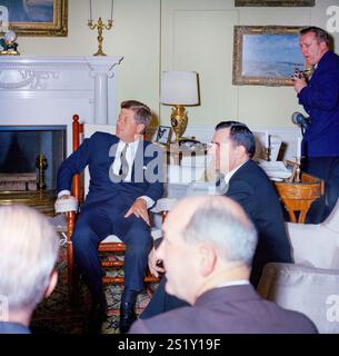 Meeting with Secretary of State Dean Rusk, 10:00AM. President John F ...