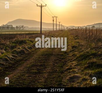 Hills lines during sunrise. Beautiful natural landscape Stock Photo - Alamy