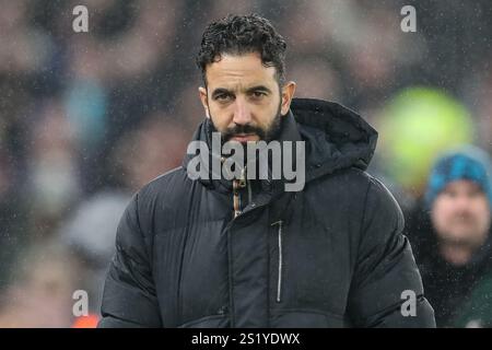 Manchester United manager Ruben Amorim during the Premier League match ...