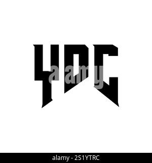 YDC letter logo design for technology company. YDC logo design black ...
