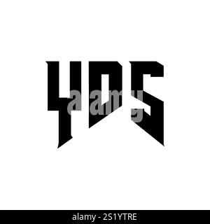 YDS letter logo design for technology company. YDS logo design black ...