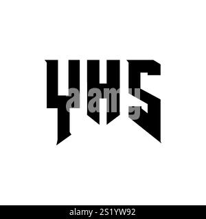 YHS letter logo design for technology company. YHS logo design black ...