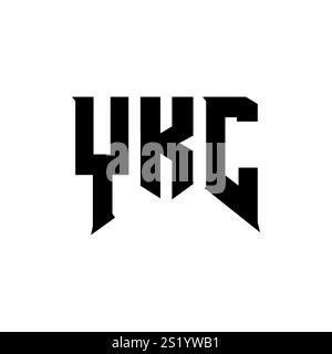 YKC letter logo design for technology company. YKC logo design black ...