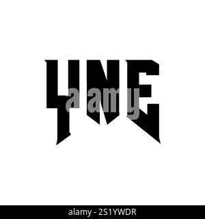 YNE letter logo design for technology company. YNE logo design black ...