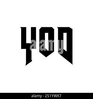 YOD letter logo design for technology company. YOD logo design black ...