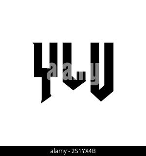 YLU letter logo design for technology company. YLU logo design black ...