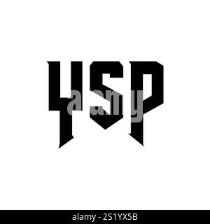 YSP letter logo design for technology company. YSP logo design black ...