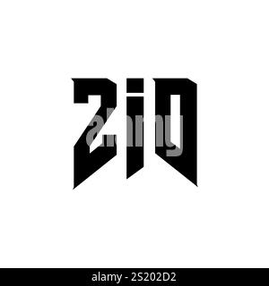 ZID letter logo design for technology company. ZID logo design black ...