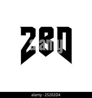 ZBD letter logo design for technology company. ZBD logo design black ...