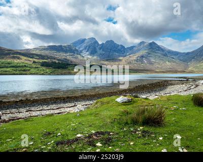 Loch Slapin and the Cuillin Mountains on the Isle of Skye, Scotland UK ...