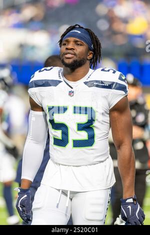 Seattle Seahawks linebacker Boye Mafe arrives before an NFL football ...