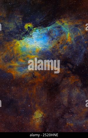 Deep space object: Pillars of creation in Eagle Nebula (M16) in the ...