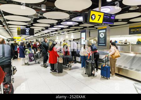 Baggage reclaim, Heathrow, airport, London, UK Stock Photo - Alamy