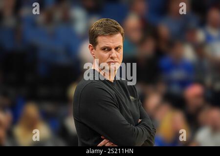 Utah Jazz head coach Will Hardy gives his team instructions during the ...