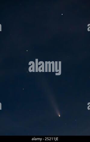 Shooting star in the night sky Stock Photo - Alamy