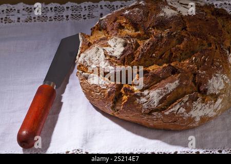 A loaf of bread. Healthy nutrition through fresh baked goods. Austria ...