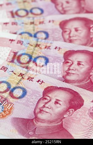 Yuan banknotes of China's currency. Chinese banknotes. Austria Stock ...