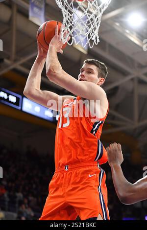 Illinois center Tomislav Ivisic (13) scores a three-point basket ...