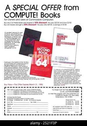 Old, historic, vintage Commodore computers with monitors on display on ...