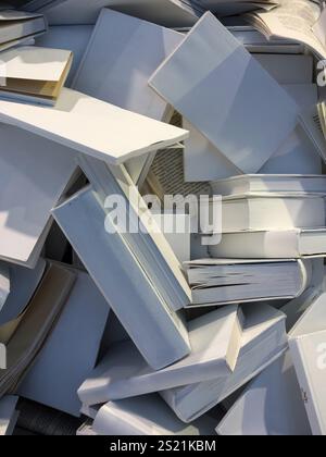 Many books are completely jumbled up in a pile in Austria Stock Photo ...
