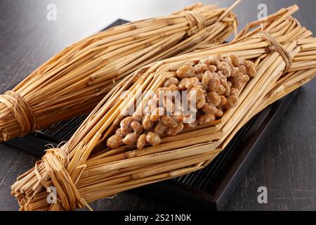 Straw natto (from Mito Stock Photo - Alamy