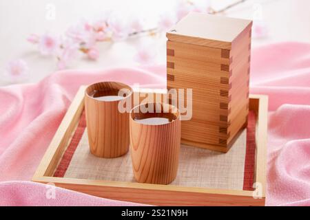 Image of hanami sake Stock Photo - Alamy