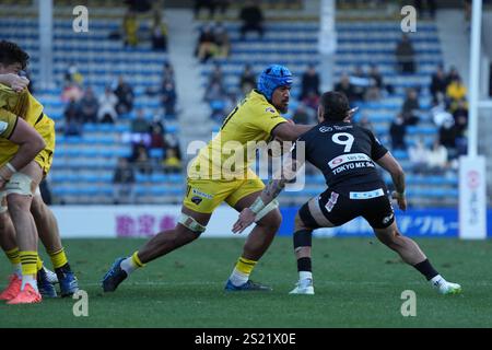 Sungoliath Tamati Ioane during the 2024-25 Japan Rugby League One match ...