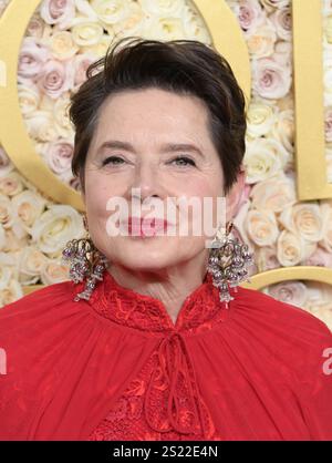 Ca. 05th Jan, 2025. Isabella Rossellini at arrivals for 82nd Golden ...