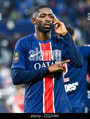 Ousmane Dembele of Paris during the French championship Ligue 1 ...