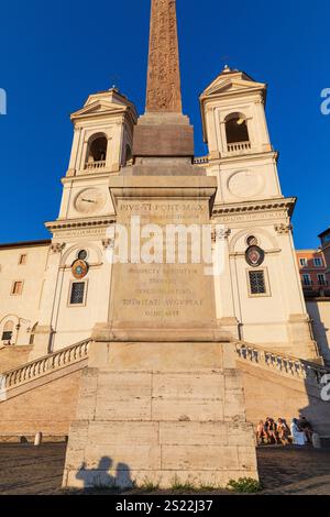 Sallustiano, an ancient Roman Obelisk located at the top of the Spanish ...