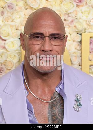 Ca. 05th Jan, 2025. Dwayne Johnson at arrivals for 82nd Golden Globe ...